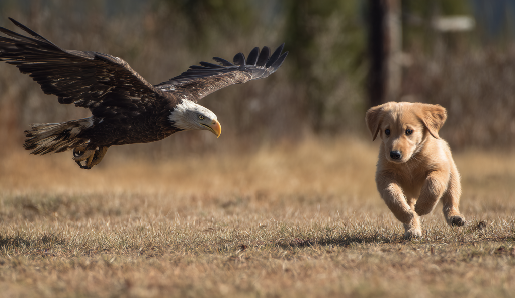 Eagle Takes Puppy from Backyard for a Surprising Reason – Good to know this